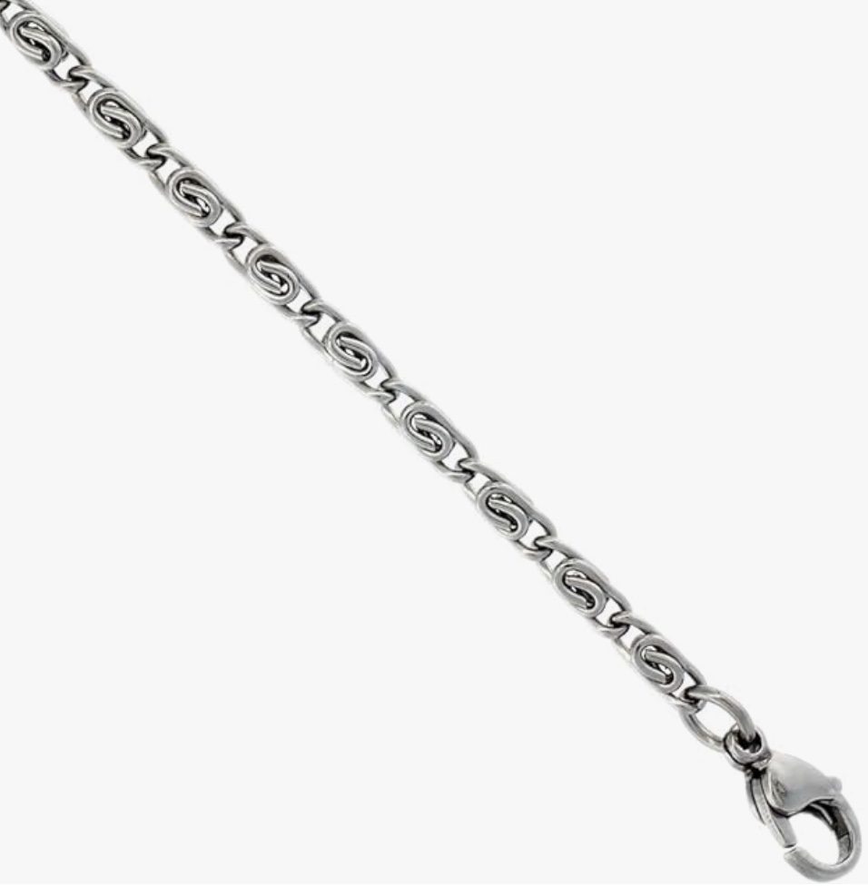 Stainless Necklace – Snail Link Chain – Various Sizes – True Frequency ...